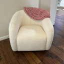 Ivy Bronx Kiptin 31.7'' W Upholstered Modern Comfort 360 Degree Swivel ...