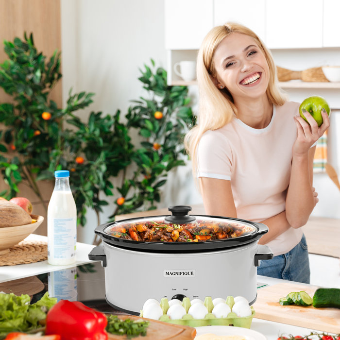 HOMECOOKIN Magnifique Slow Cooker Oval Manual Pot & Reviews | Wayfair