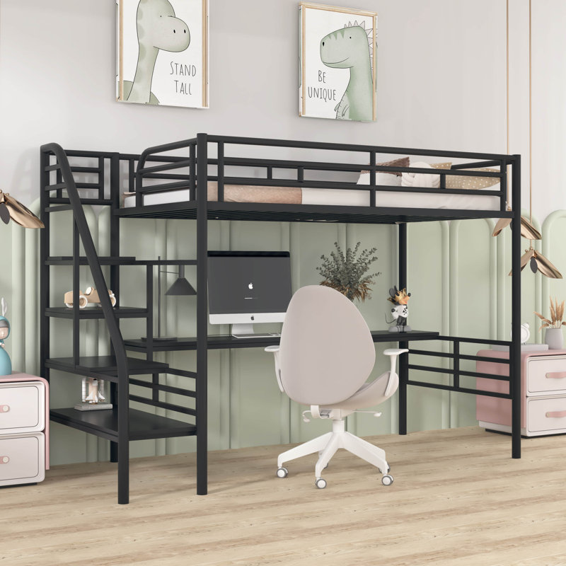 Isabelle & Max™ Bachand Twin Steel Loft Bed by Isabelle and Max ...