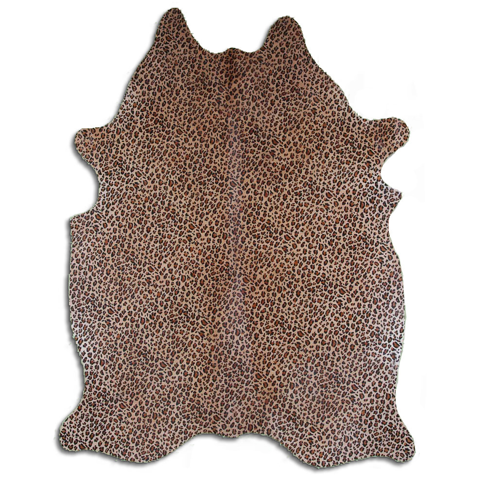 Dakota Fields Custom Leopard on Beige Printed Cowhide Rug - Wayfair Canada