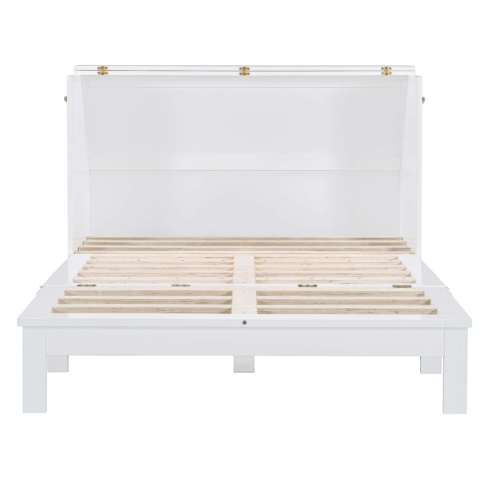 Lark Manor Versatile Murphy Bed with Drawer and Advanced Socket System ...