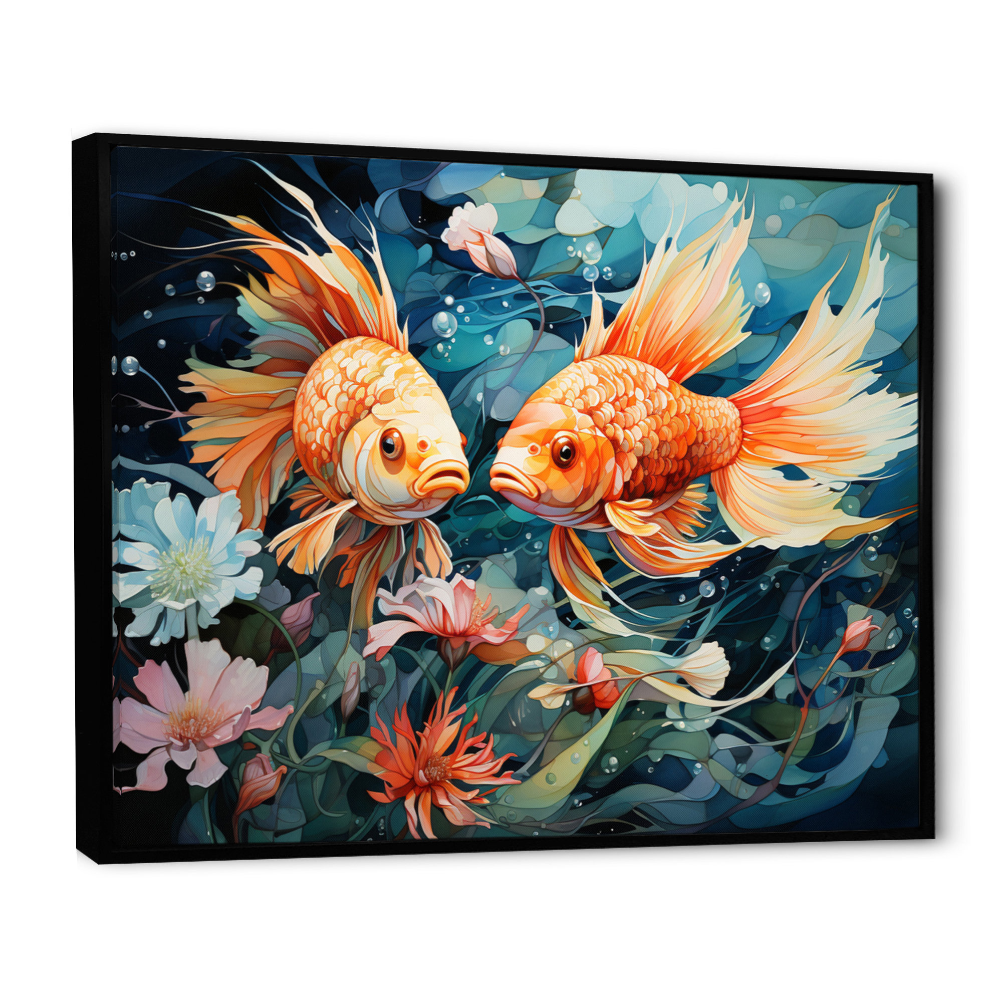 Rosecliff Heights Fishing Whimsical Waters I - Animals Wall Art Prints ...
