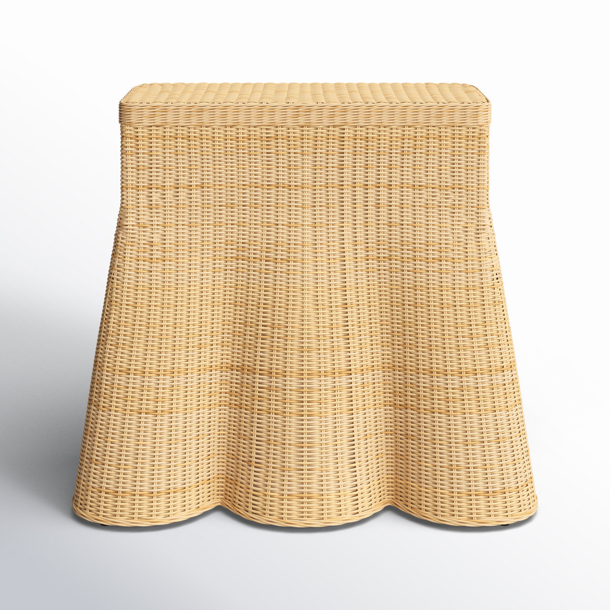 Birch Lane™ Cabo 36" Scalloped Rattan Console Table & Reviews | Wayfair