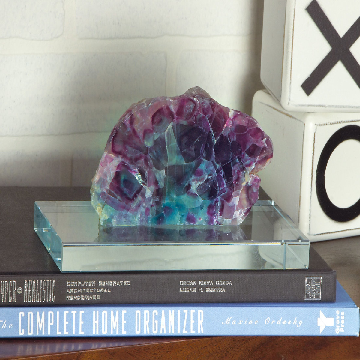 Cole & Grey Fluorite Glass Table Decor Sculpture & Reviews | Wayfair