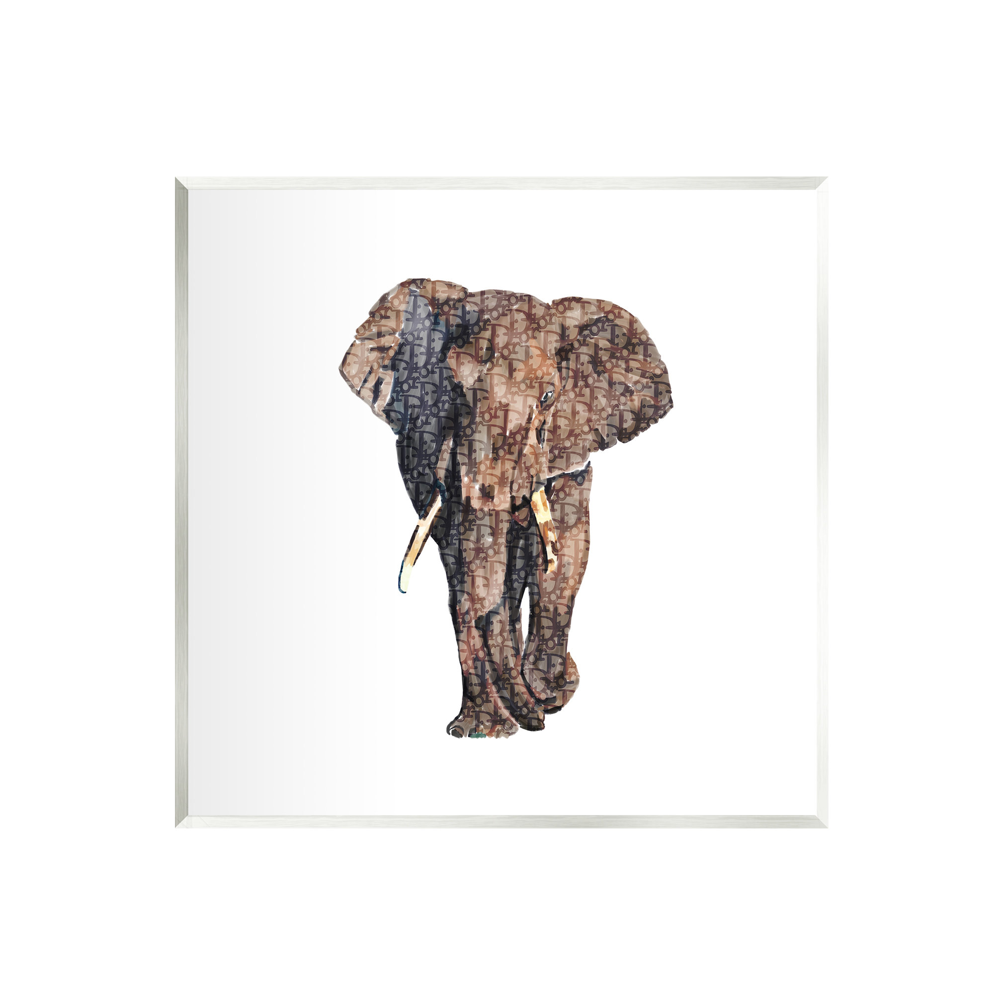 Union Rustic Glam Symbol Wildlife Elephant Wall Plaque Art By Amelia ...
