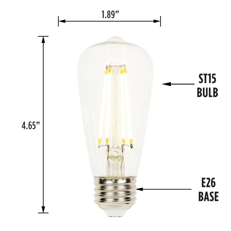 Westinghouse Lighting 40 Watt Equivalent ST15 E26/Medium(Standard ...