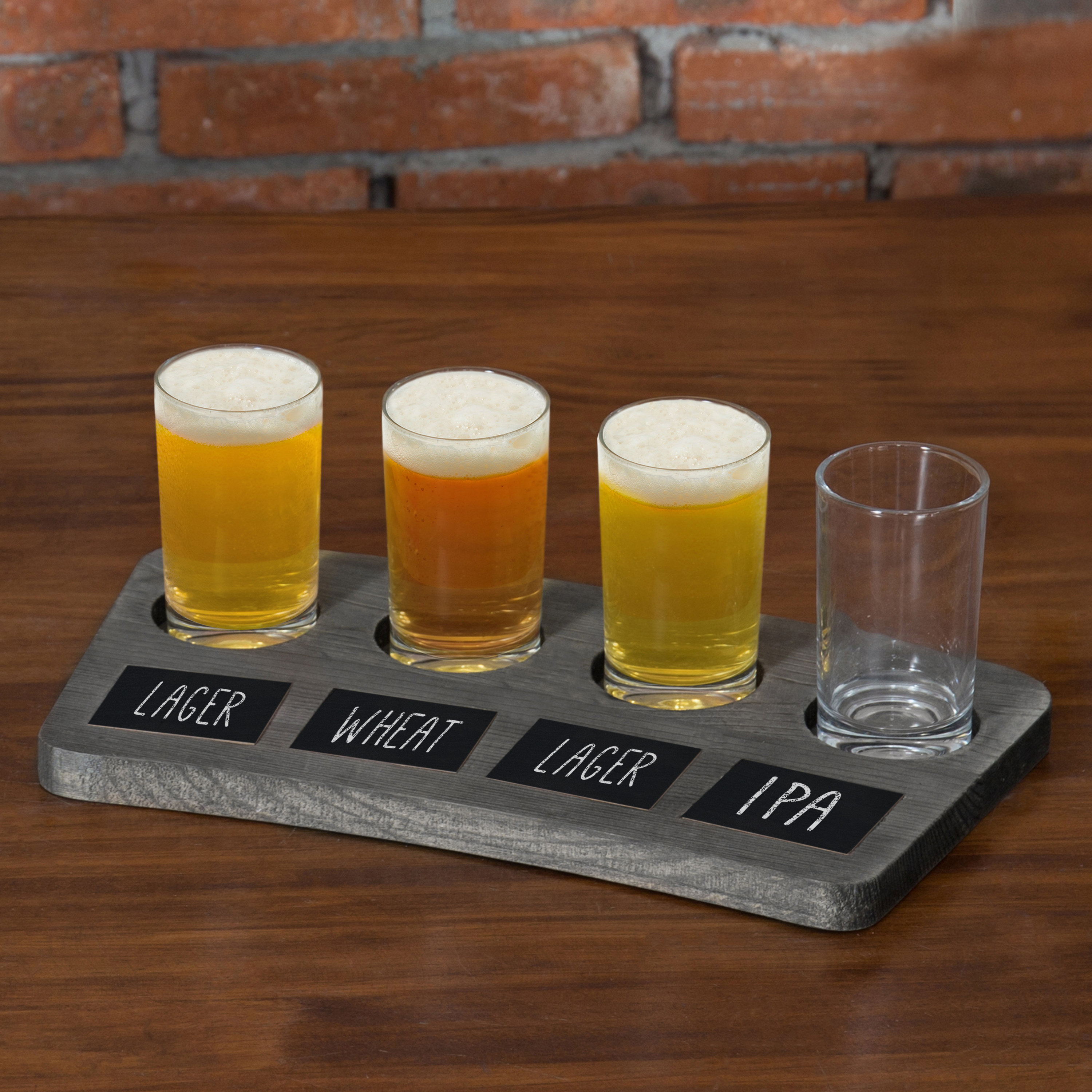 Gracie Oaks Cogdell 5 Piece 6 oz. Beer Flight Glassware Set & Reviews ...