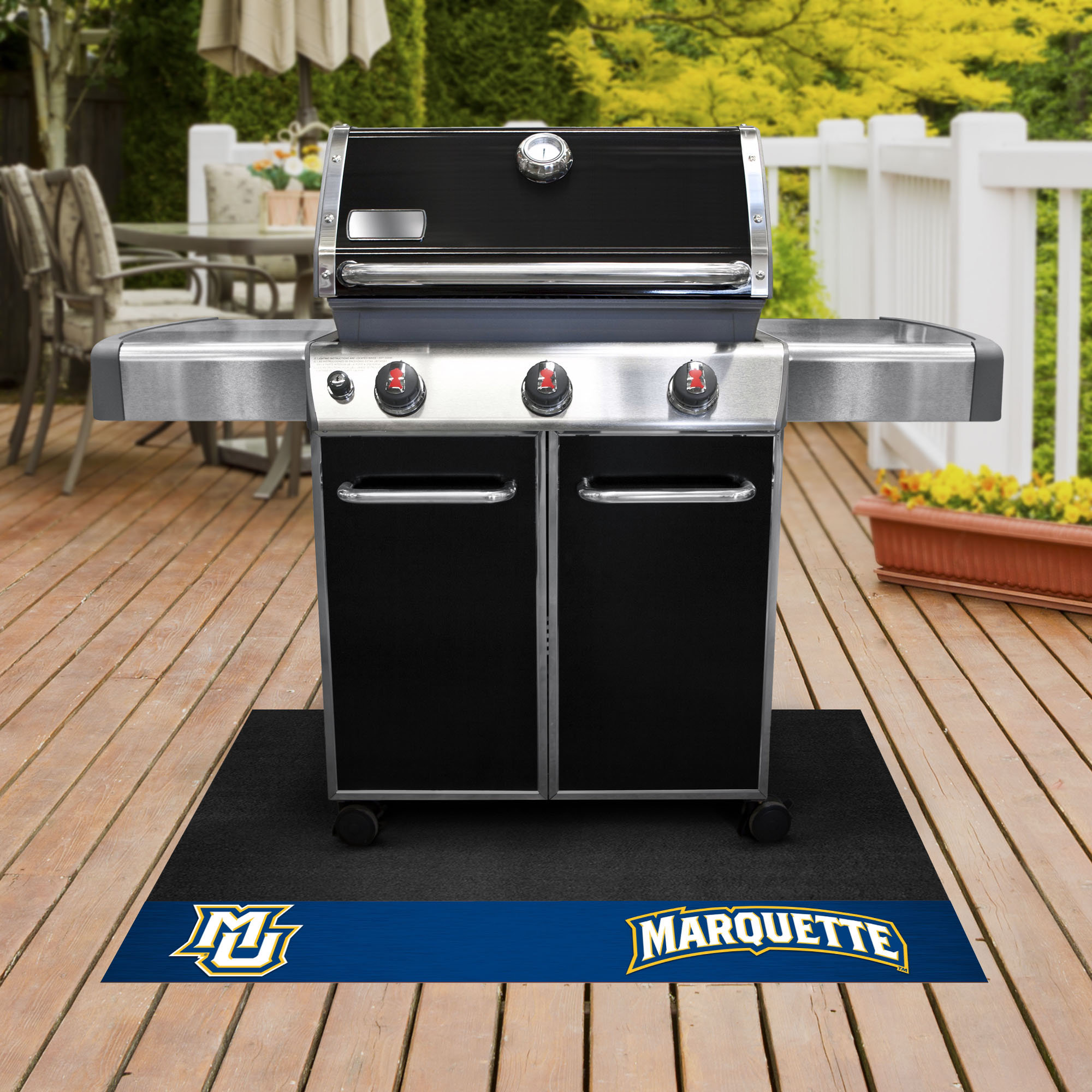 FANMATS 42'' W x 26'' D Plastic Grill Mat | Wayfair