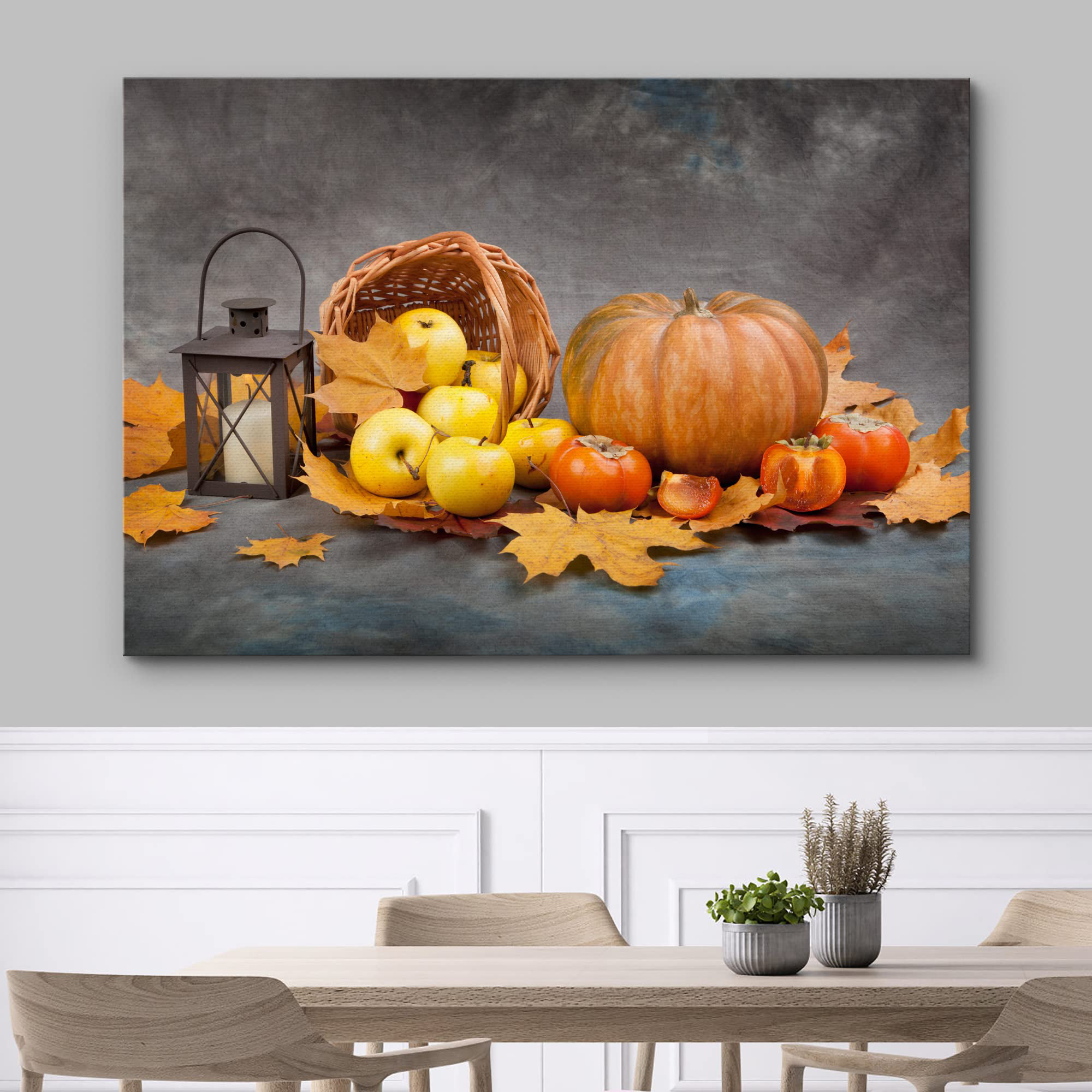 IDEA4WALL Autumn Fall Kitchen Food Fall Autumn Pumpkin, Apple & Tomato ...
