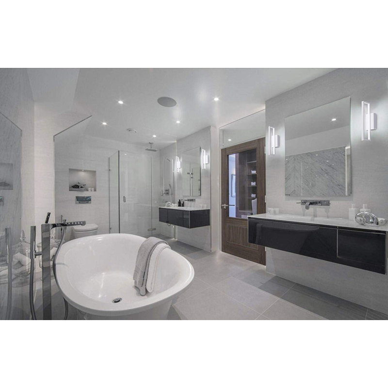 Ivy Bronx Commercial Grade LED Rectangle Flush Mounted Wall Sconce ...