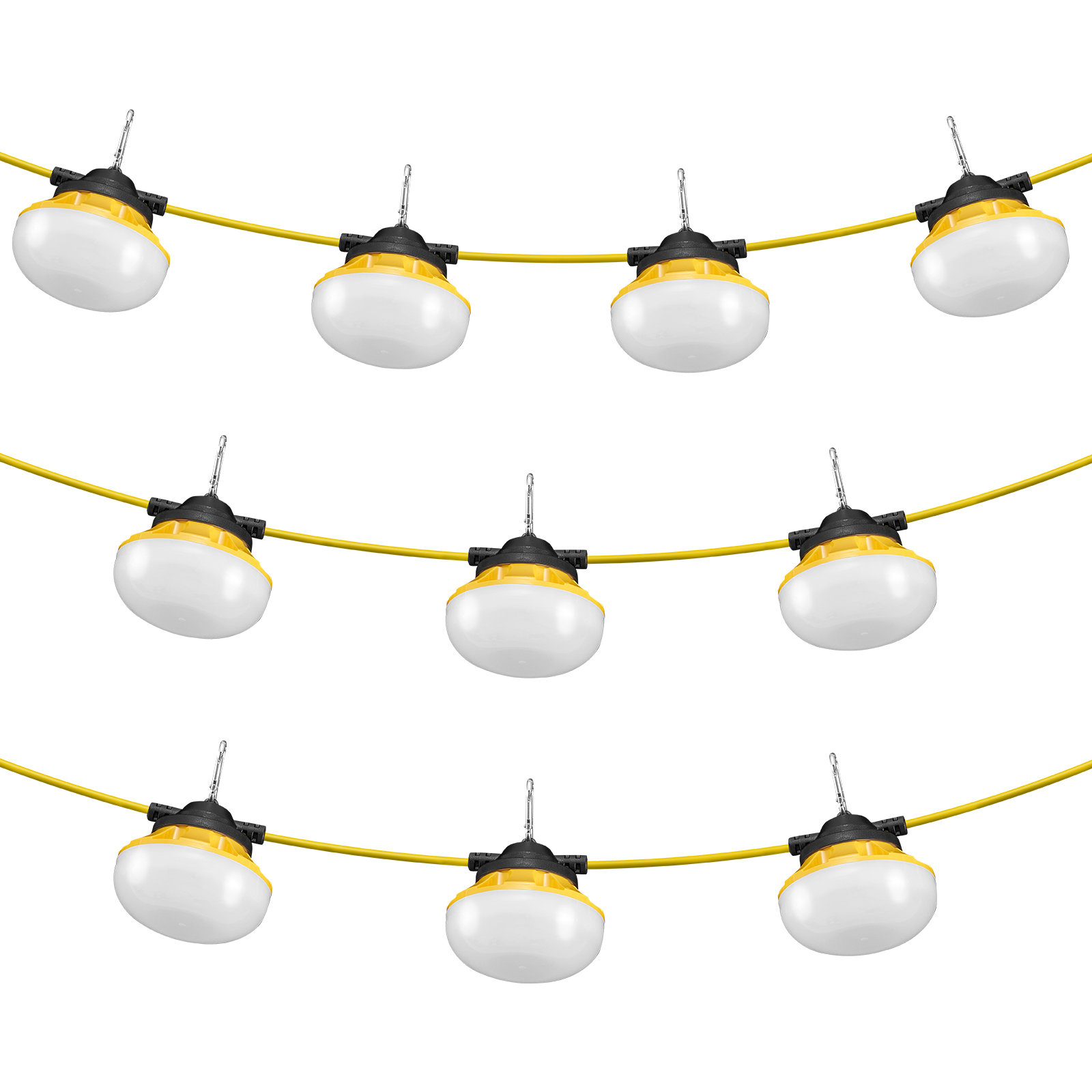 Arlmont & Co. 100FT Construction String Lights 100W 10000LM Connectable ...