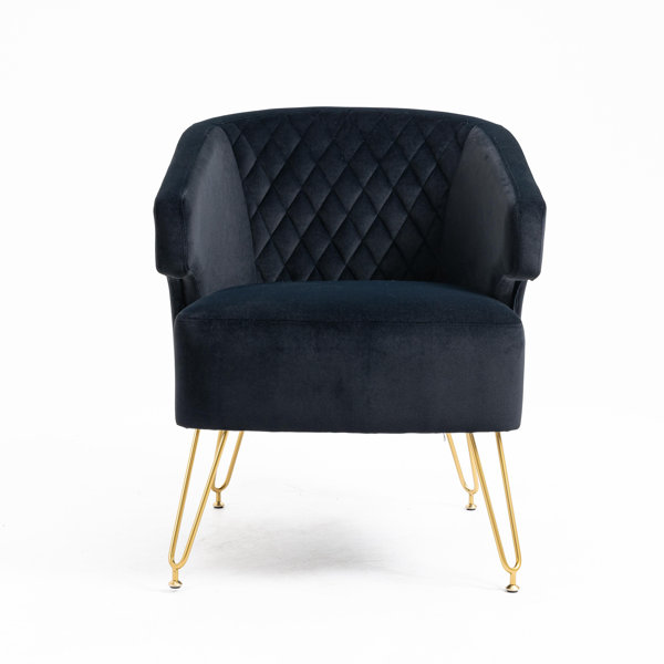 Mercer41 Robah Velvet Accent Chair - Wayfair Canada