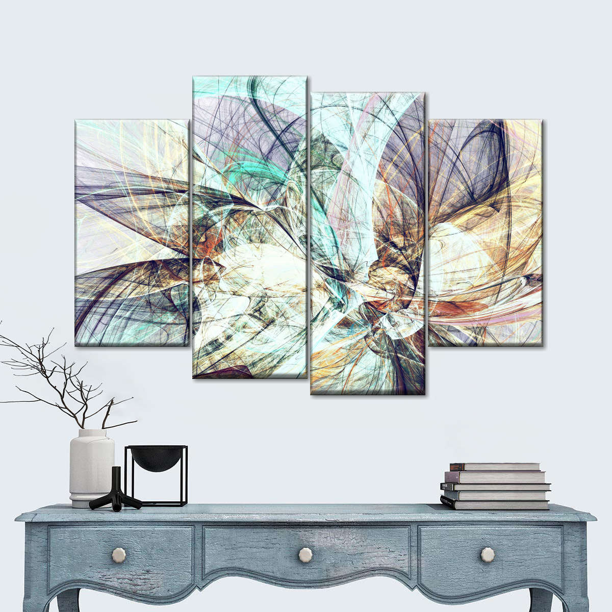 Wrought Studio™ Colors In Abstract Wall Art Multi Piece Canvas Print On ...