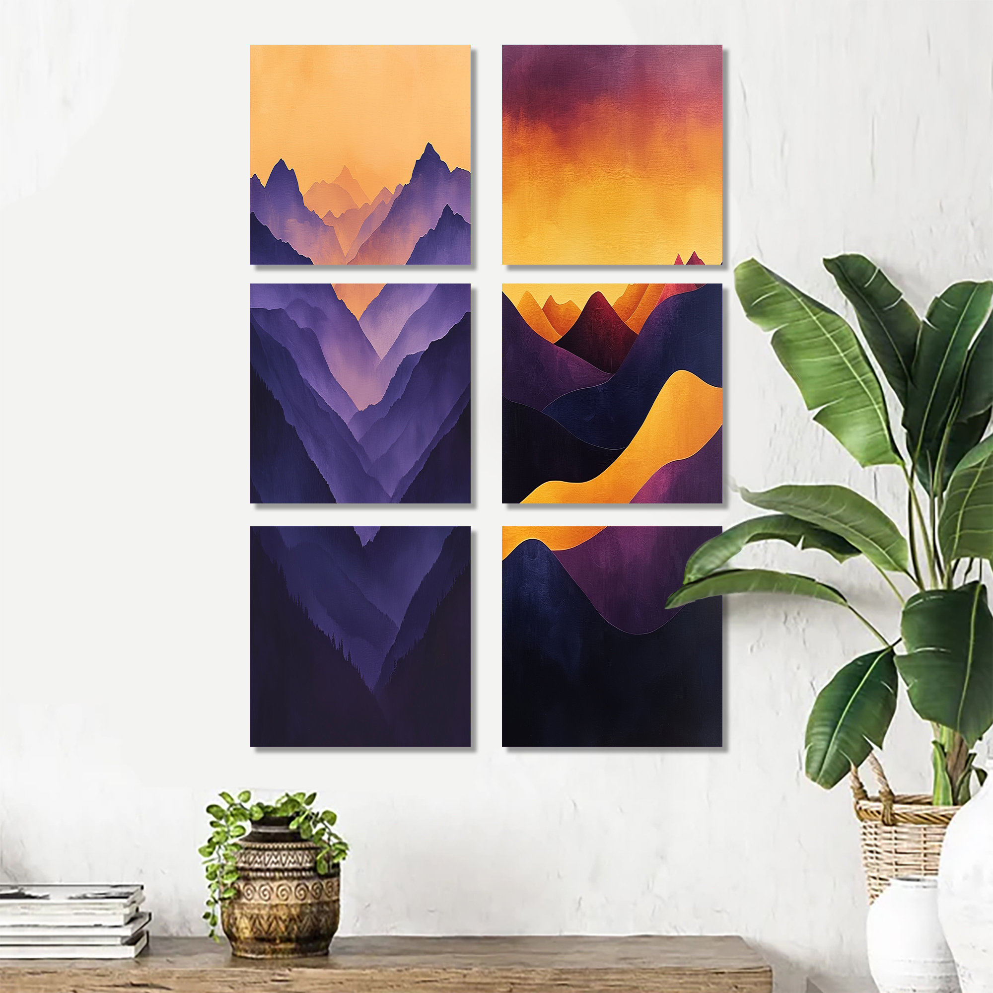 Millwood Pines Middelburg - Landscapes Canvas Prints Set Of 6 | Wayfair