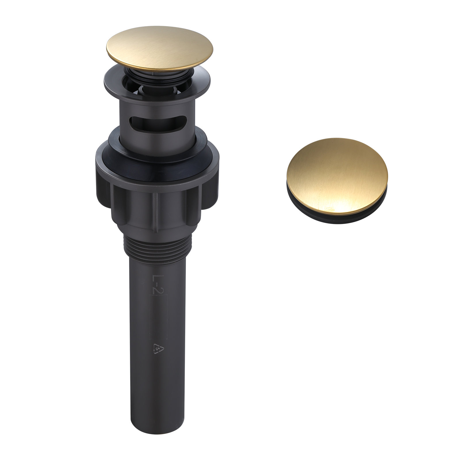 WOWOW Pop-Up Bathroom Sink Drain with Overflow & Reviews | Wayfair