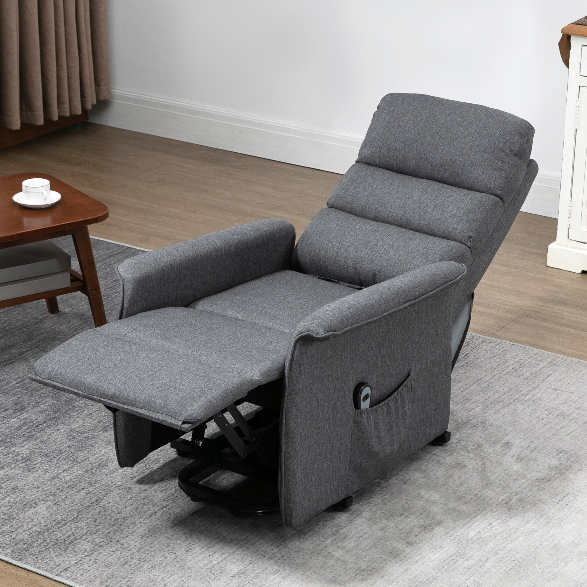 Hokku Designs Electric Lift Recliner Chair For Seniors - Gray Fabric ...