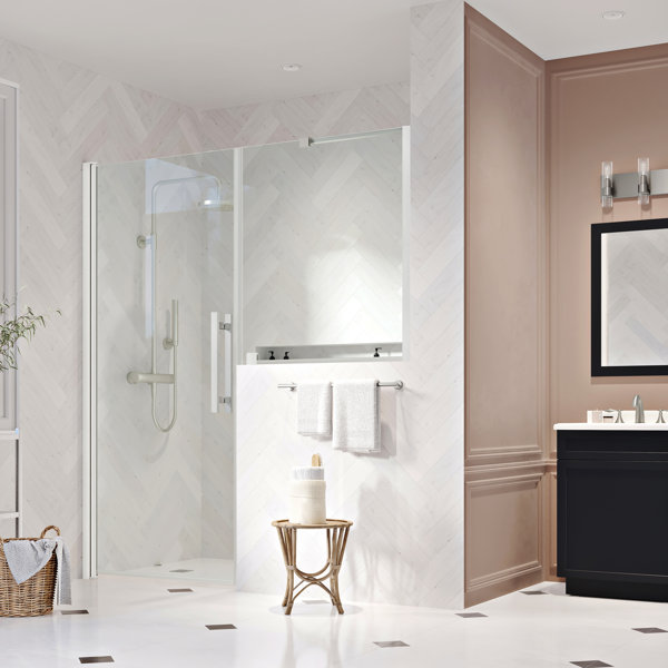 Ove Decors Endless Pasadena 65" W x 72" H Buttress Alcove Shower Kit ...