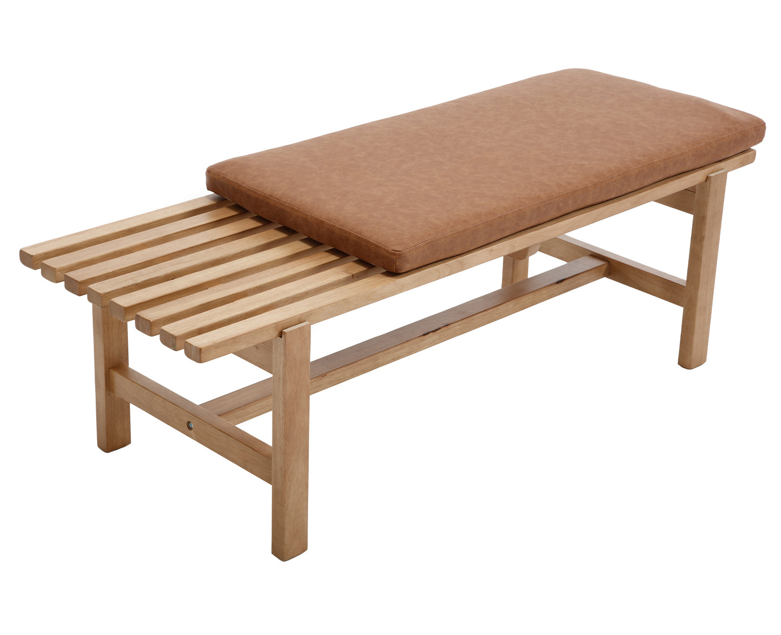 Latitude Run® Modern Solid Wood Bench With Removable Upholstery For ...