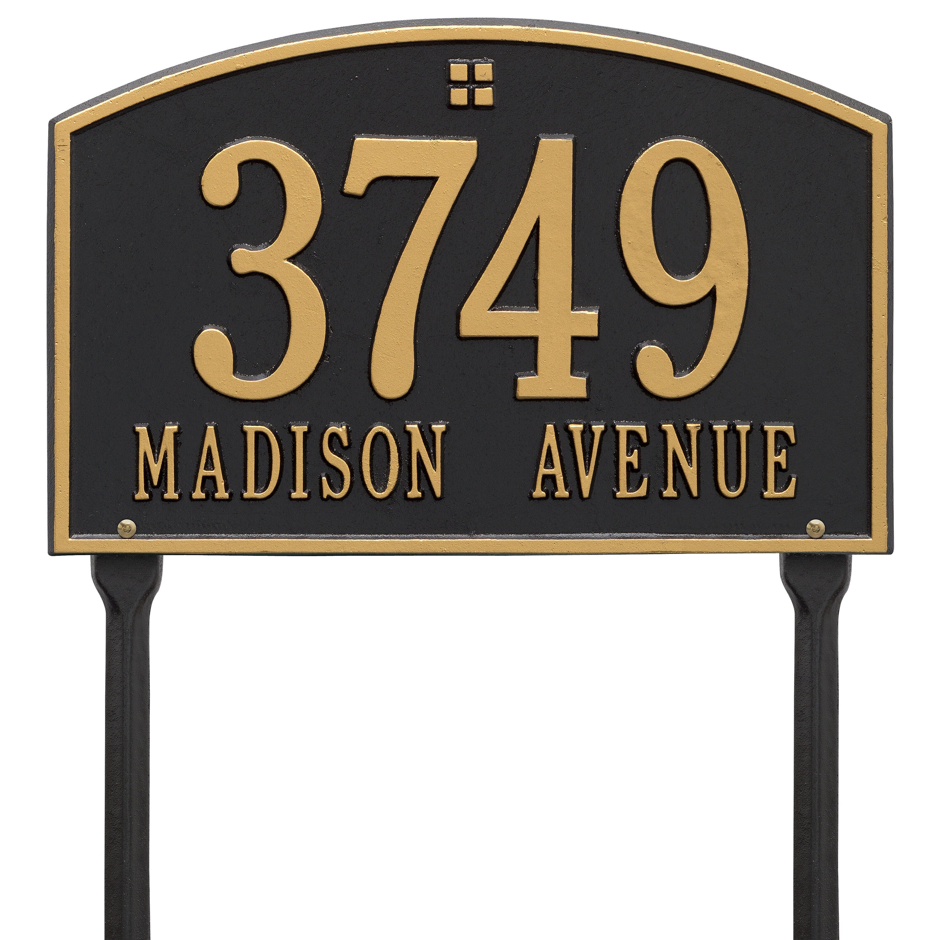 Whitehall Products Cape Charles 2-Line Lawn Address Sign & Reviews ...