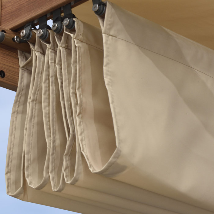 Purple Leaf Outdoor Retractable Pergola Replacement Canopy & Reviews ...