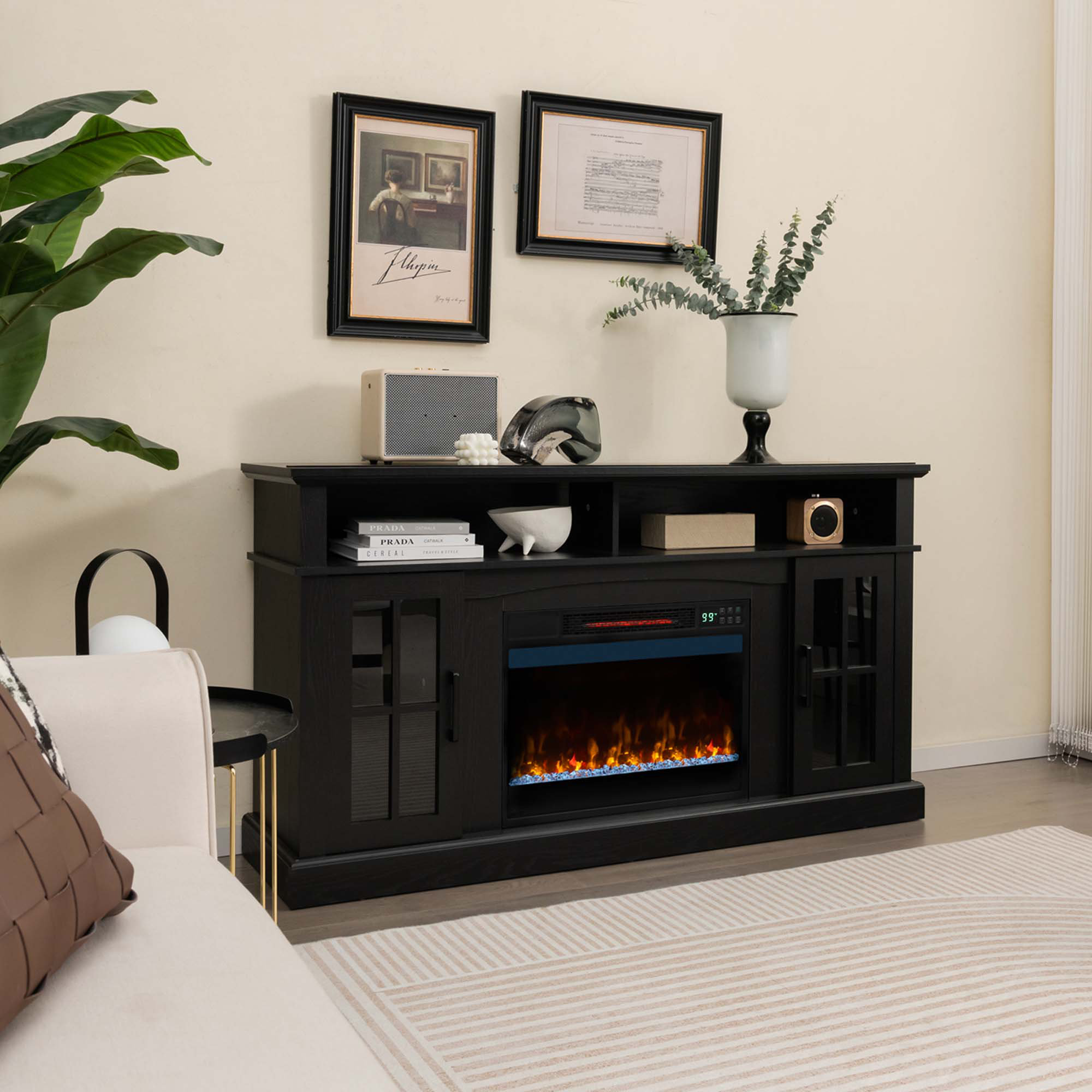 Symple Stuff Byrum 25'' W Electric Fireplace Insert & Reviews - Wayfair ...