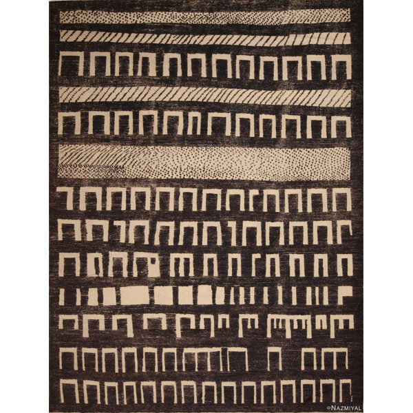 Nazmiyal Collection One-of-a-Kind Bold Tribal Primitive Geometric ...