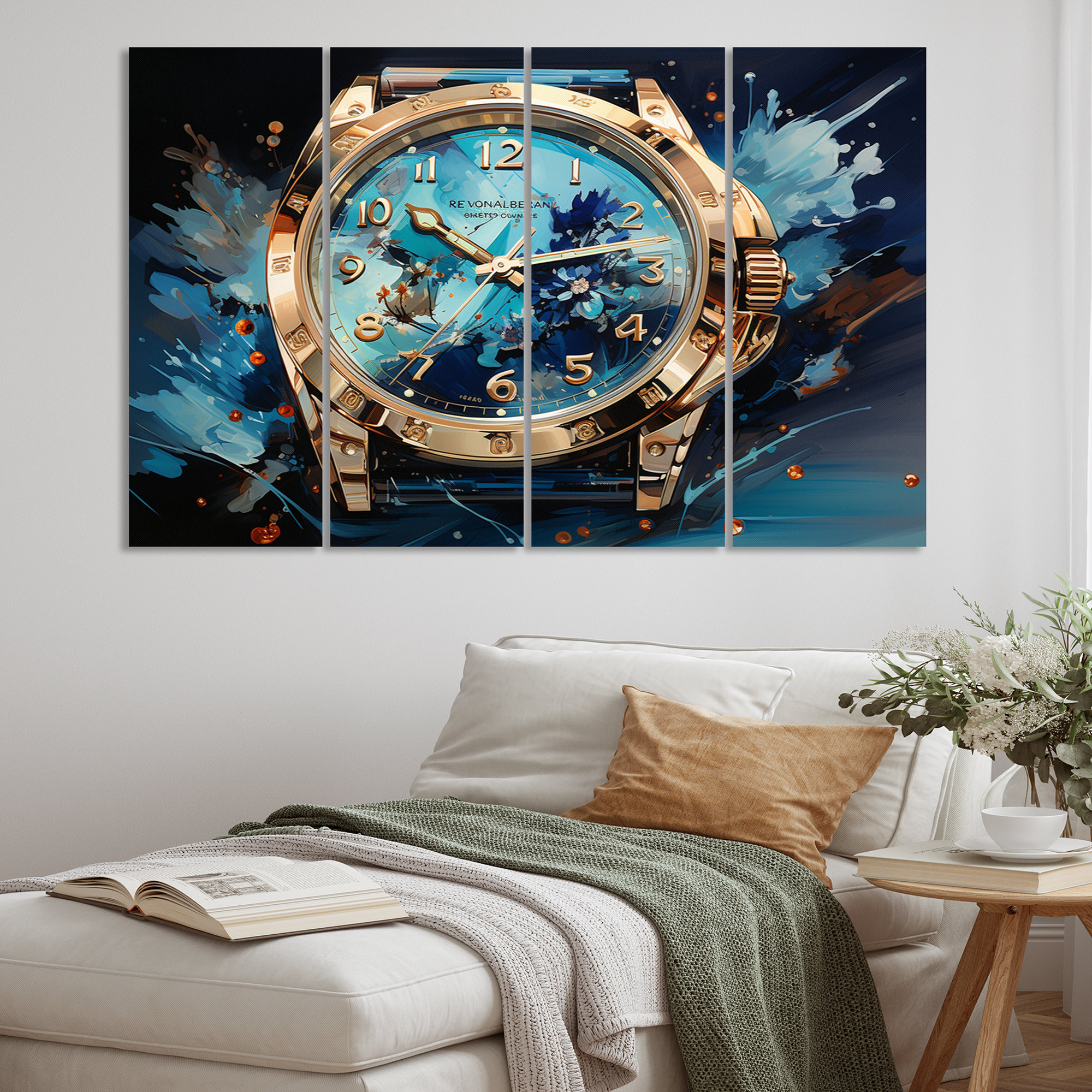 Mercer41 Blue Luxury Watch Sapphire Timekeeper II - Fashion Wall Art ...