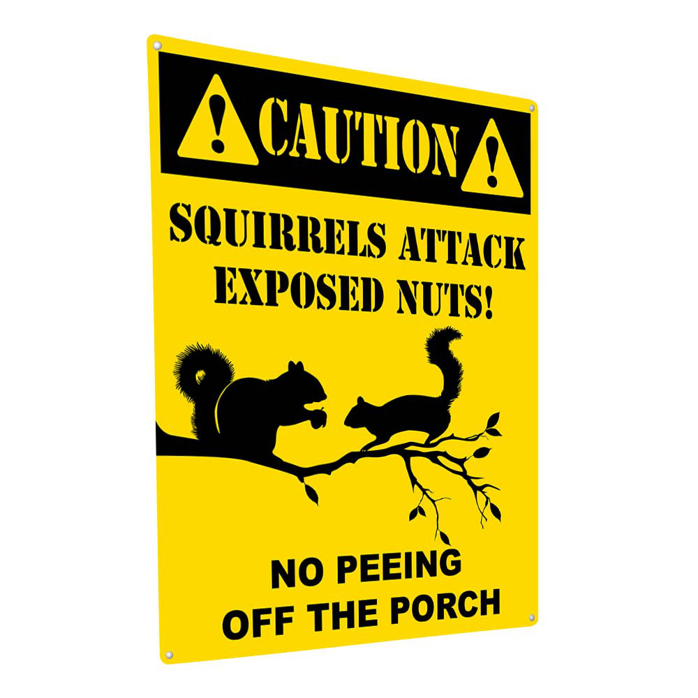 Trinx Jariya Squirrels Attack Exposed Nuts Sign | Wayfair