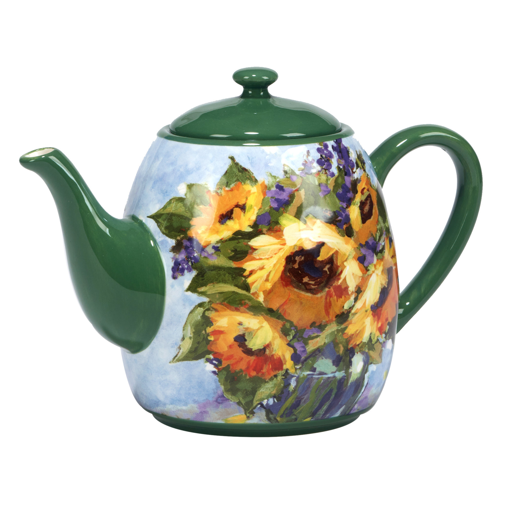 Certified International Sunflower Bouquet Teapot | Wayfair