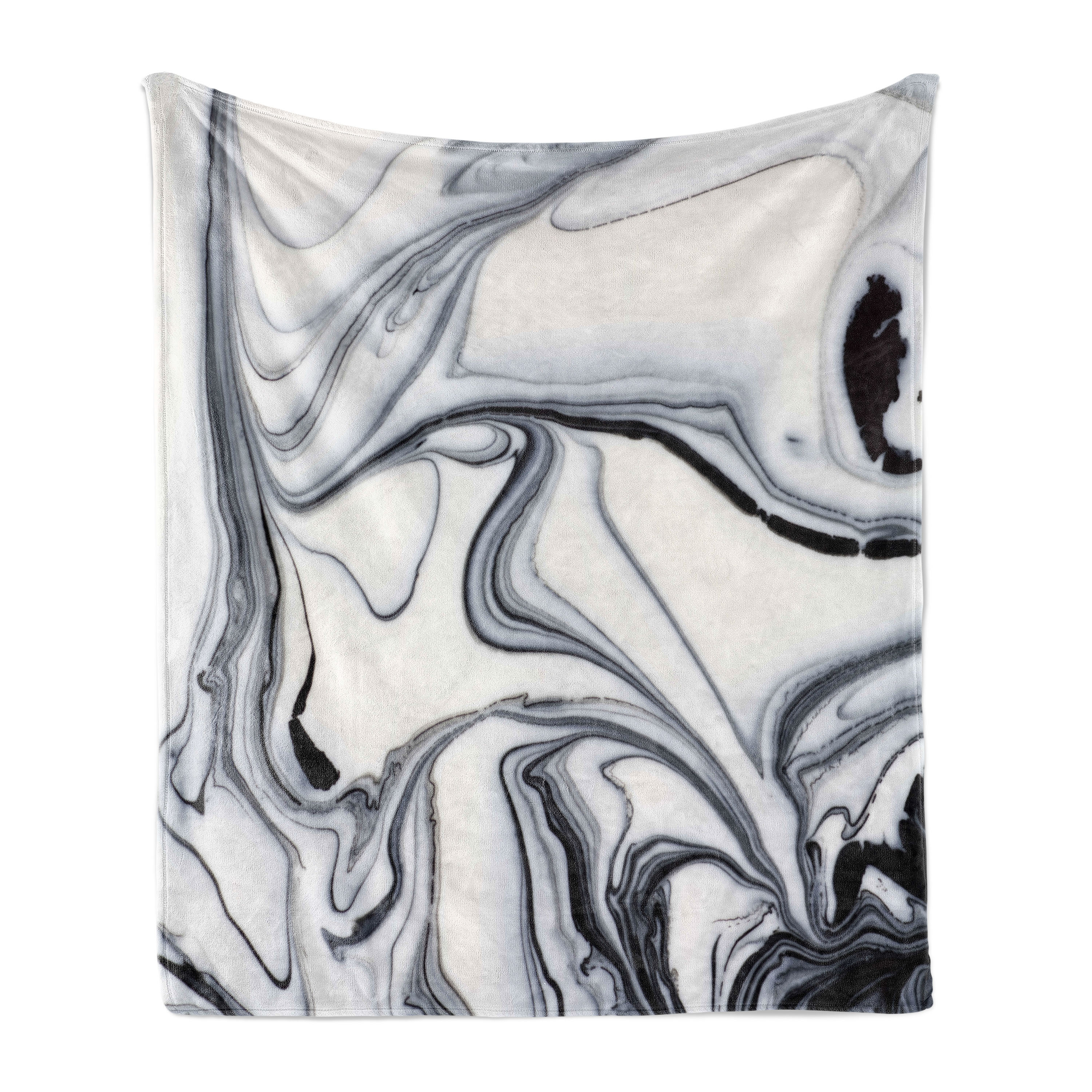 Ambesonne Marble Print Fleece Throw Blanket 37024 | Wayfair