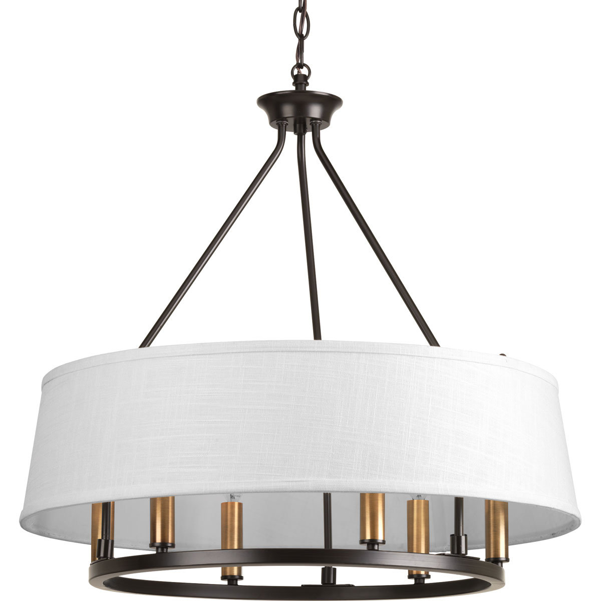 Alcott Hill® Elex 6 - Light Shaded Drum Chandelier & Reviews | Wayfair