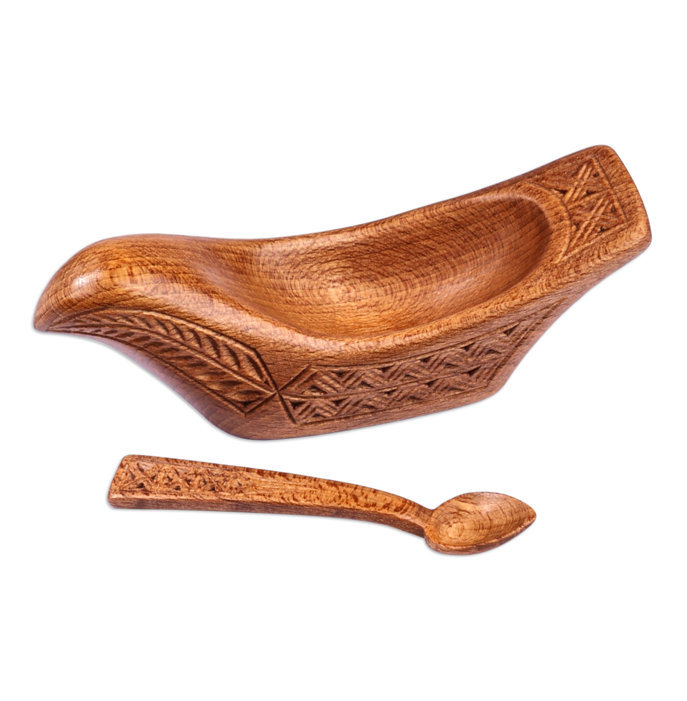 Loon Peak® Handmade Birdie Delight Wood Condiment Dish | Wayfair