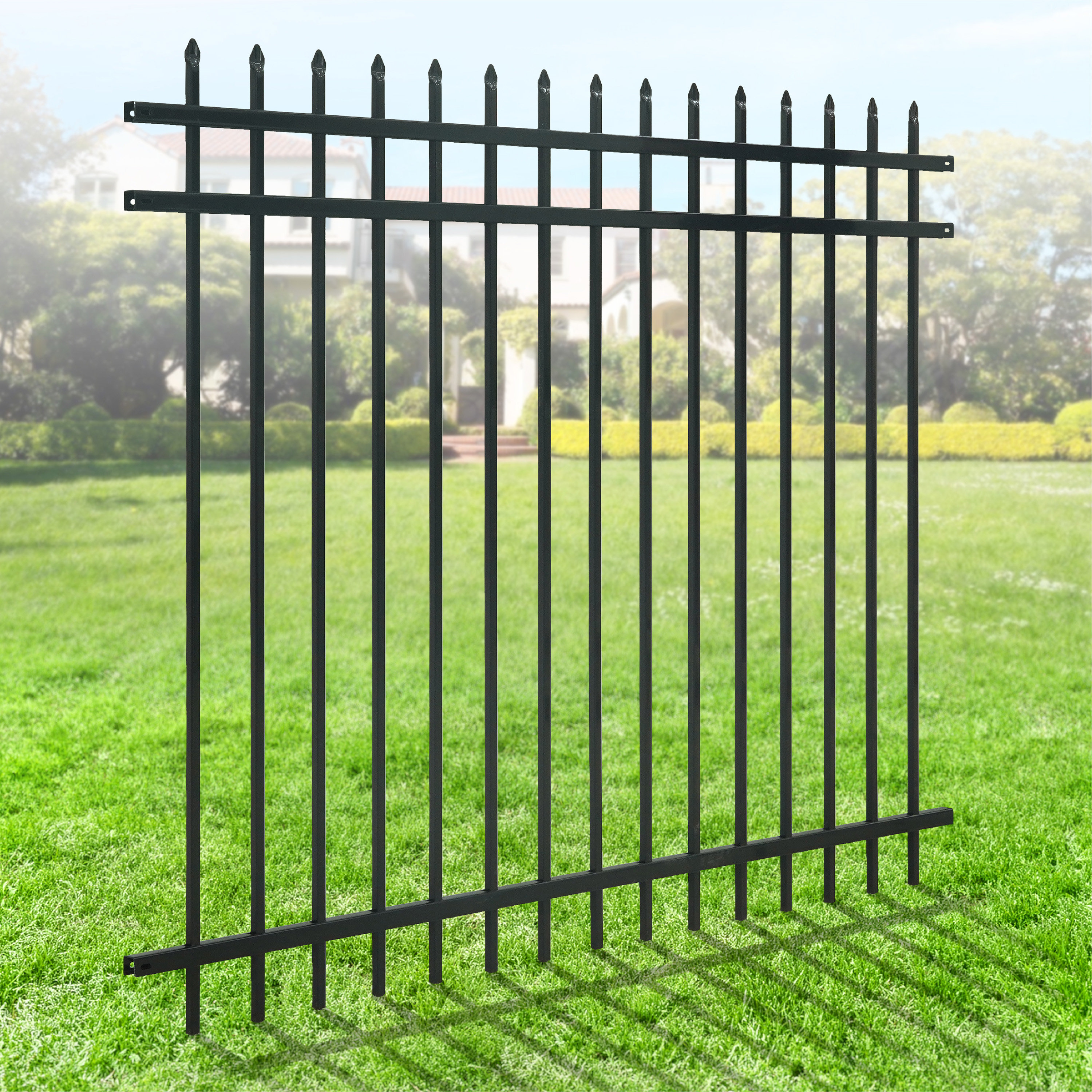 Fencer Wire 4/ 5/ 6FT H X 6FT W Heavy Duty Pinnacle Fence Barrier Panel ...