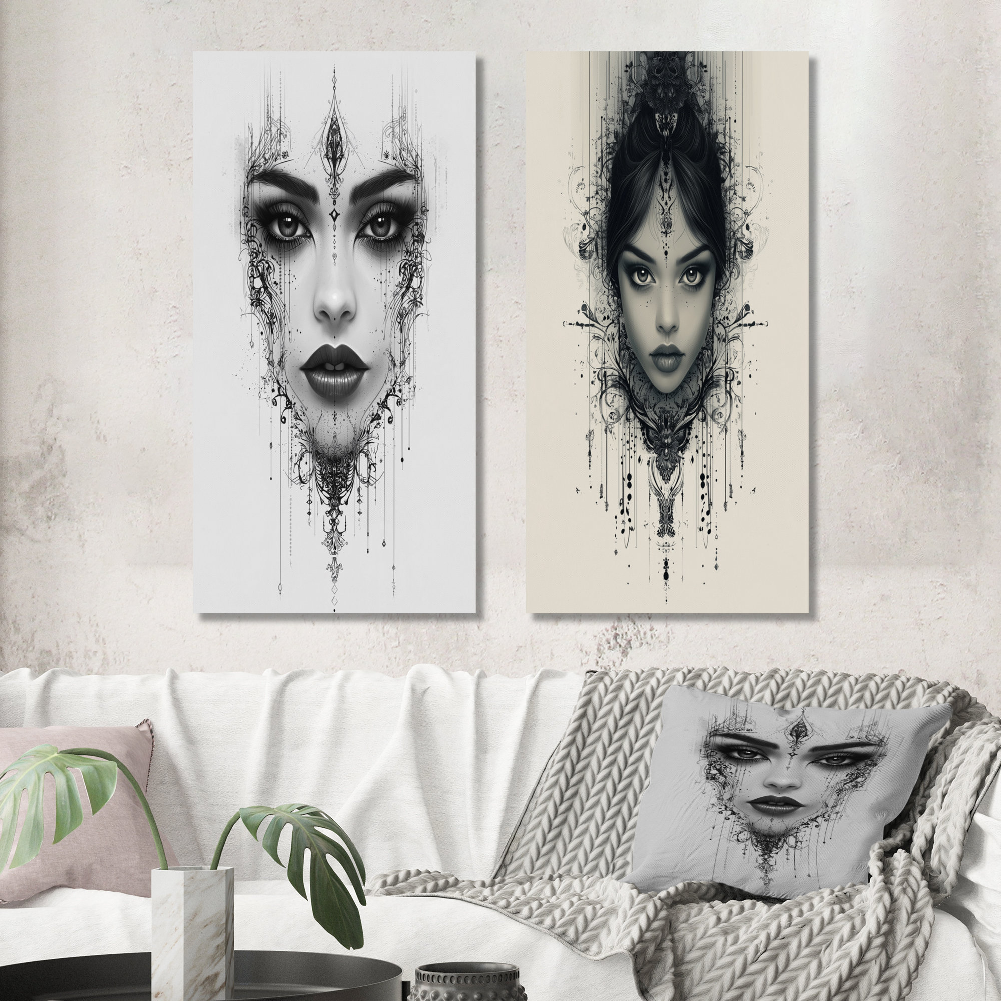 Lark Manor™ Monochrome Meditation Of Woman Spirit I - Fashion Wall Art ...