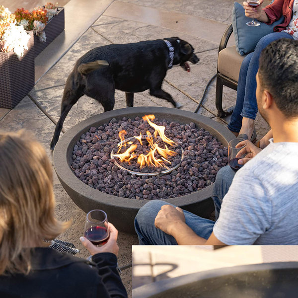 Bond Manufacturing Mondavi Envirostone Propane Fire Pit & Reviews ...