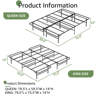 Ebern Designs Roselynne 14'' Adjustable Bed Frame Folding Bed Frame ...