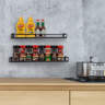 Wrought Studio™ 3 Piece Modern Matte Black Spice Rack | Wayfair
