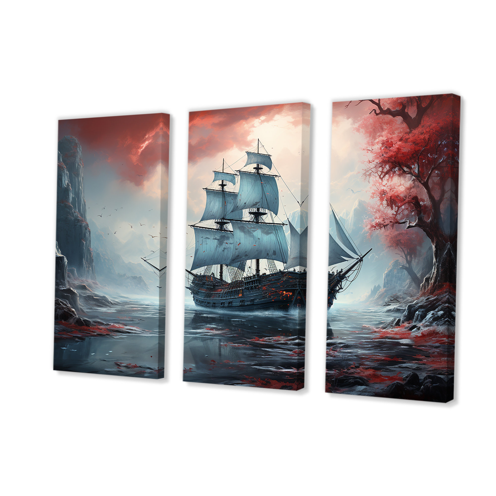 Breakwater Bay Pirate Shipwreck 1 - Pirate Wall Art - Wayfair Canada