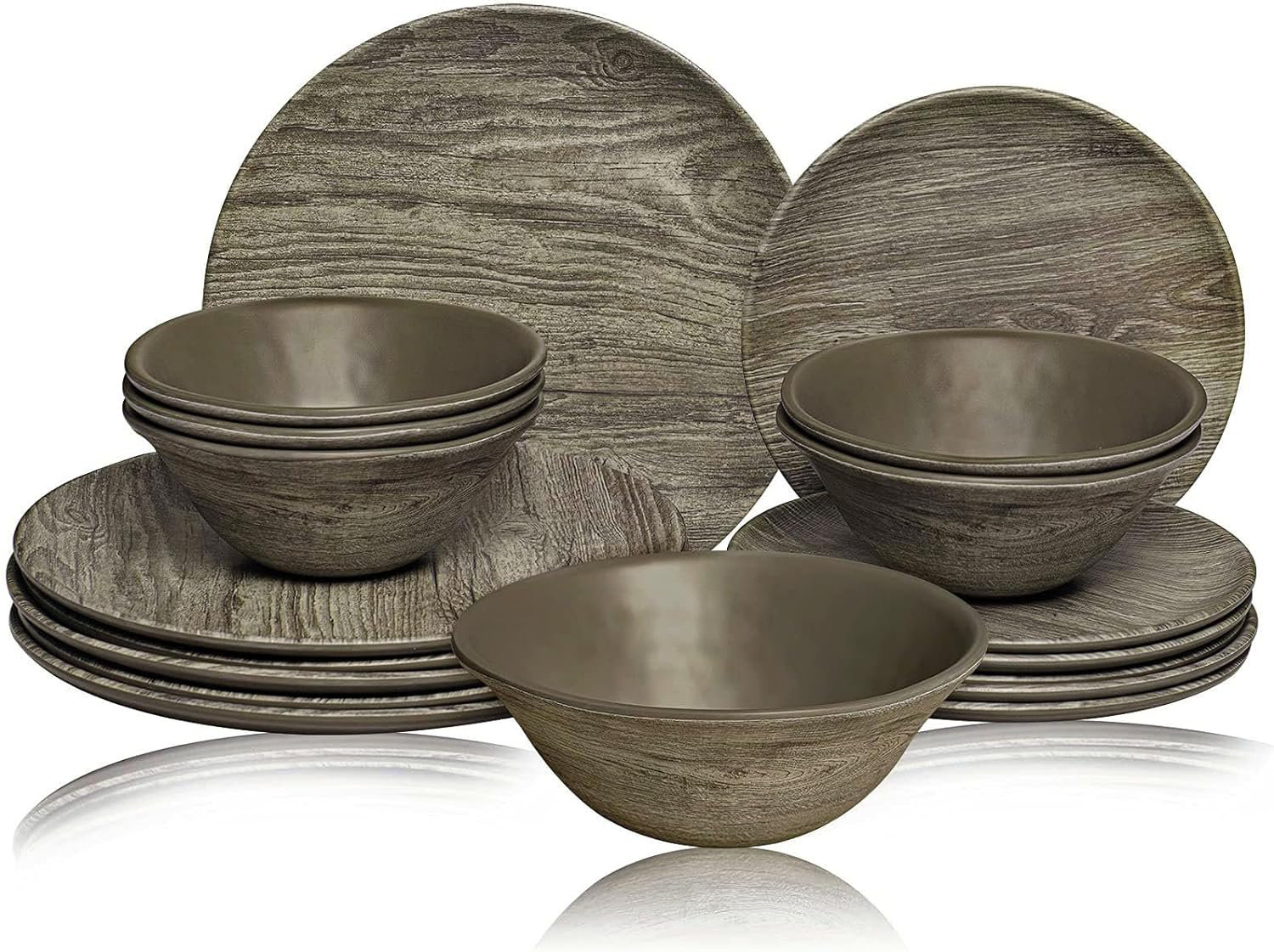 Loon Peak® Jossiah 18 Piece Melamine Dinnerware Set - Service for 6 ...