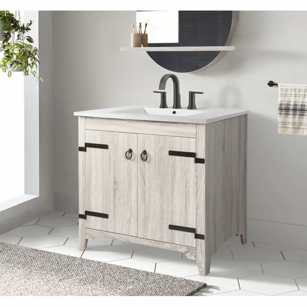 Lucena Bath 32 Vanity Top with Faucet Holes | Wayfair