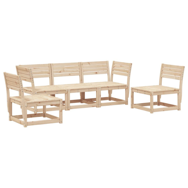 Alpen Home 5 Piece Garden Sofa Set Solid Wood Douglas | Wayfair.co.uk