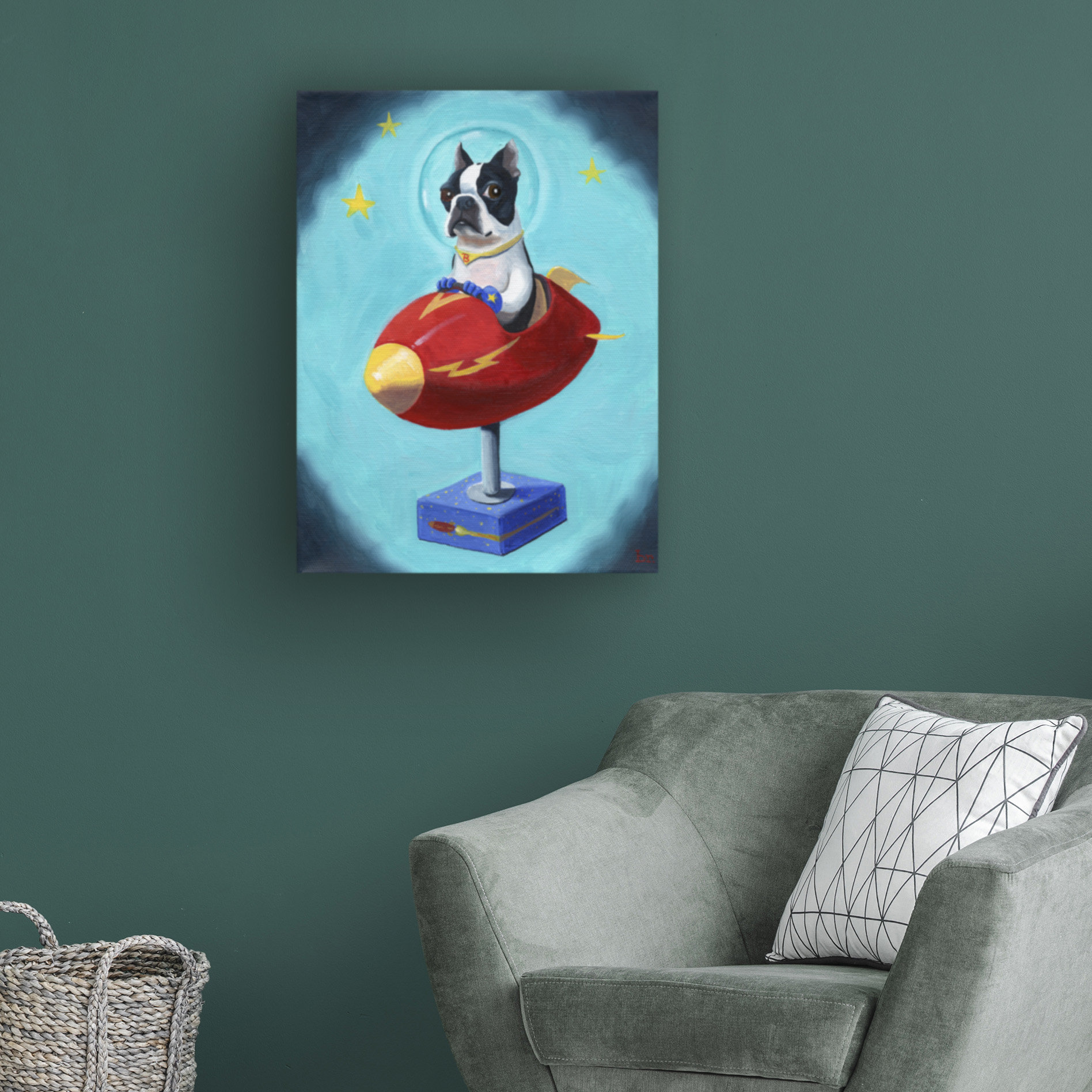 Trinx Brian Rubenacker 'Boston Rocket' Canvas Art - Wayfair Canada
