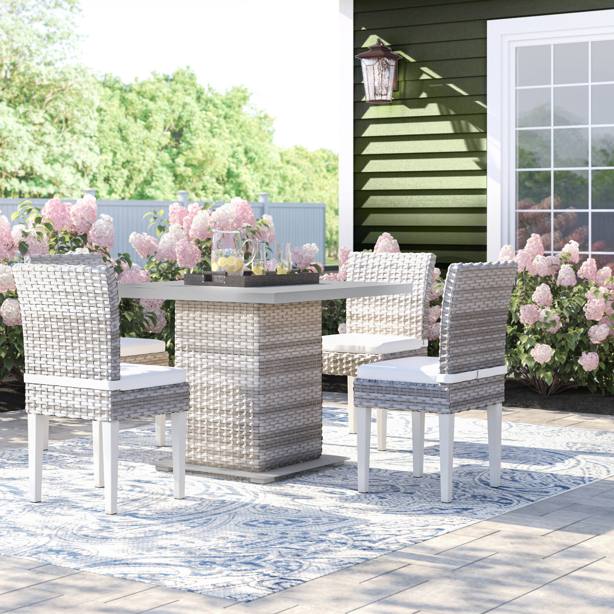 Beachcrest Home Gerrald 5 Piece Dining Set with Cushions - Wayfair Canada