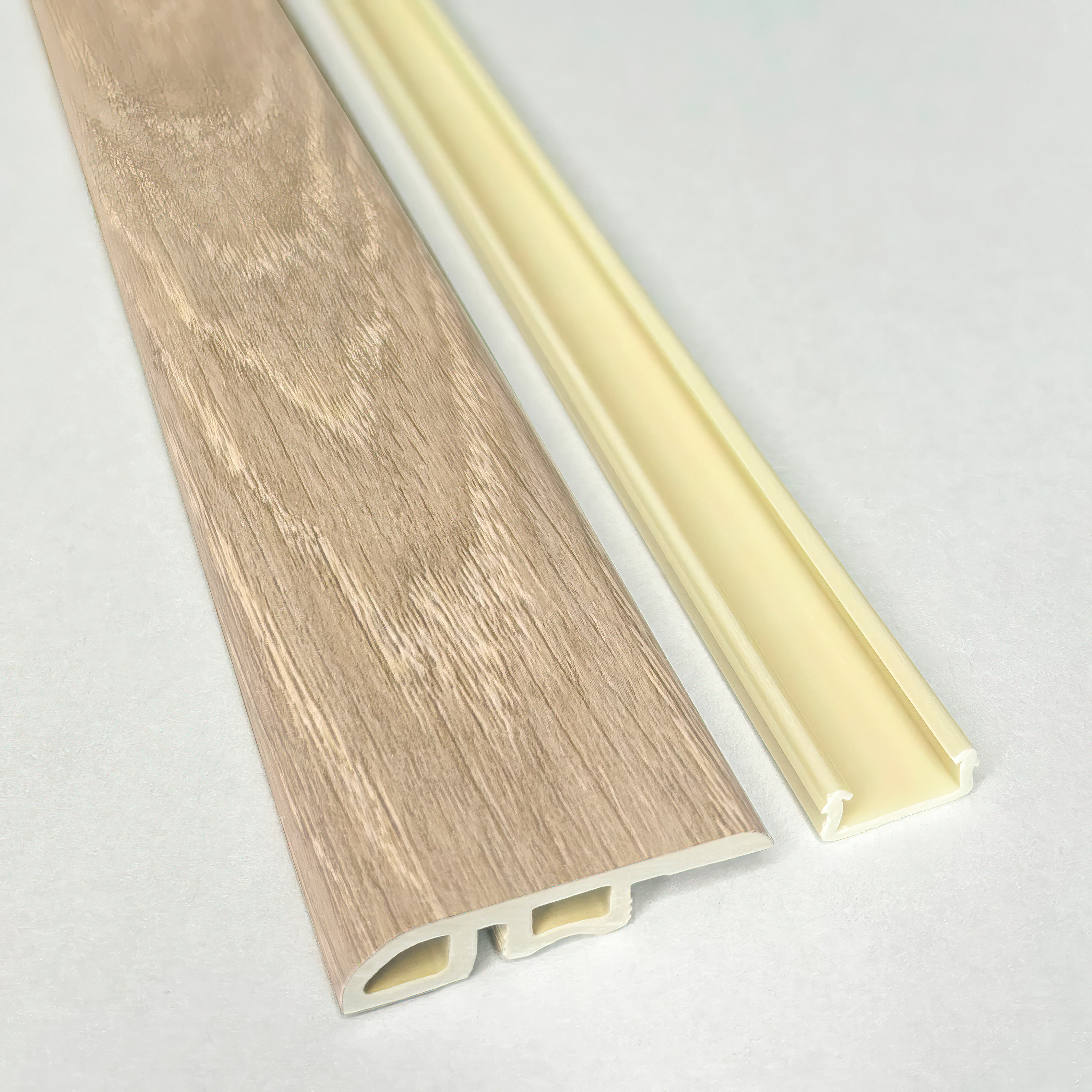 ECOHAB Vinyl 1.4'' W x 84'' L SPC Threshold / End Cap with Free PVC ...