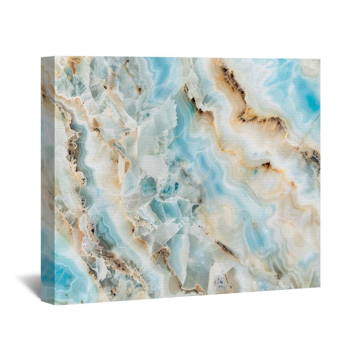 Wrought Studio™ Stone Pattern Canvas Wrap - Agate Wall Decor | Wayfair