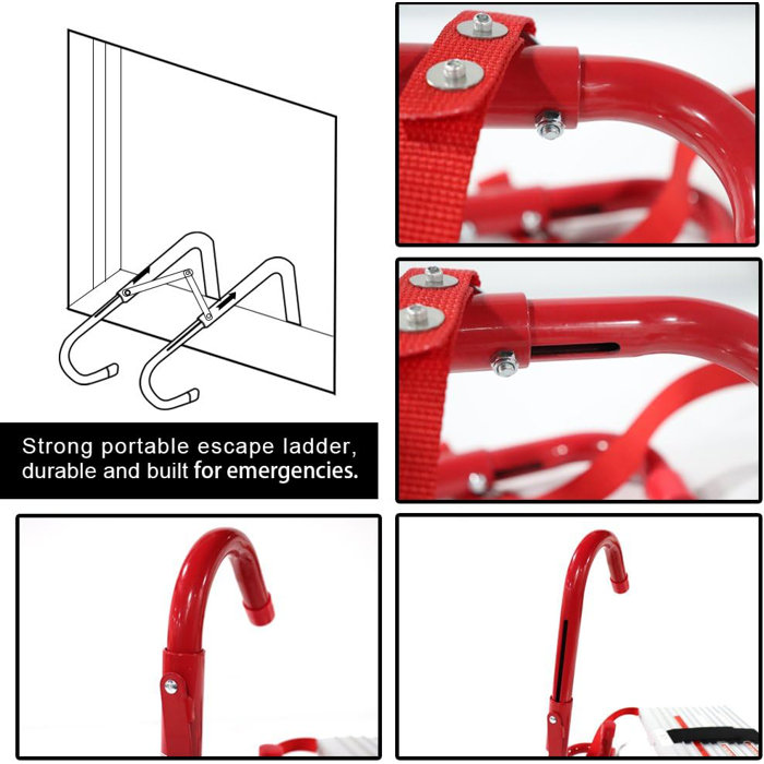 WFX Utility™ Gillsville 50Ft Fire Escape Ladder 5 Story Emergency ...
