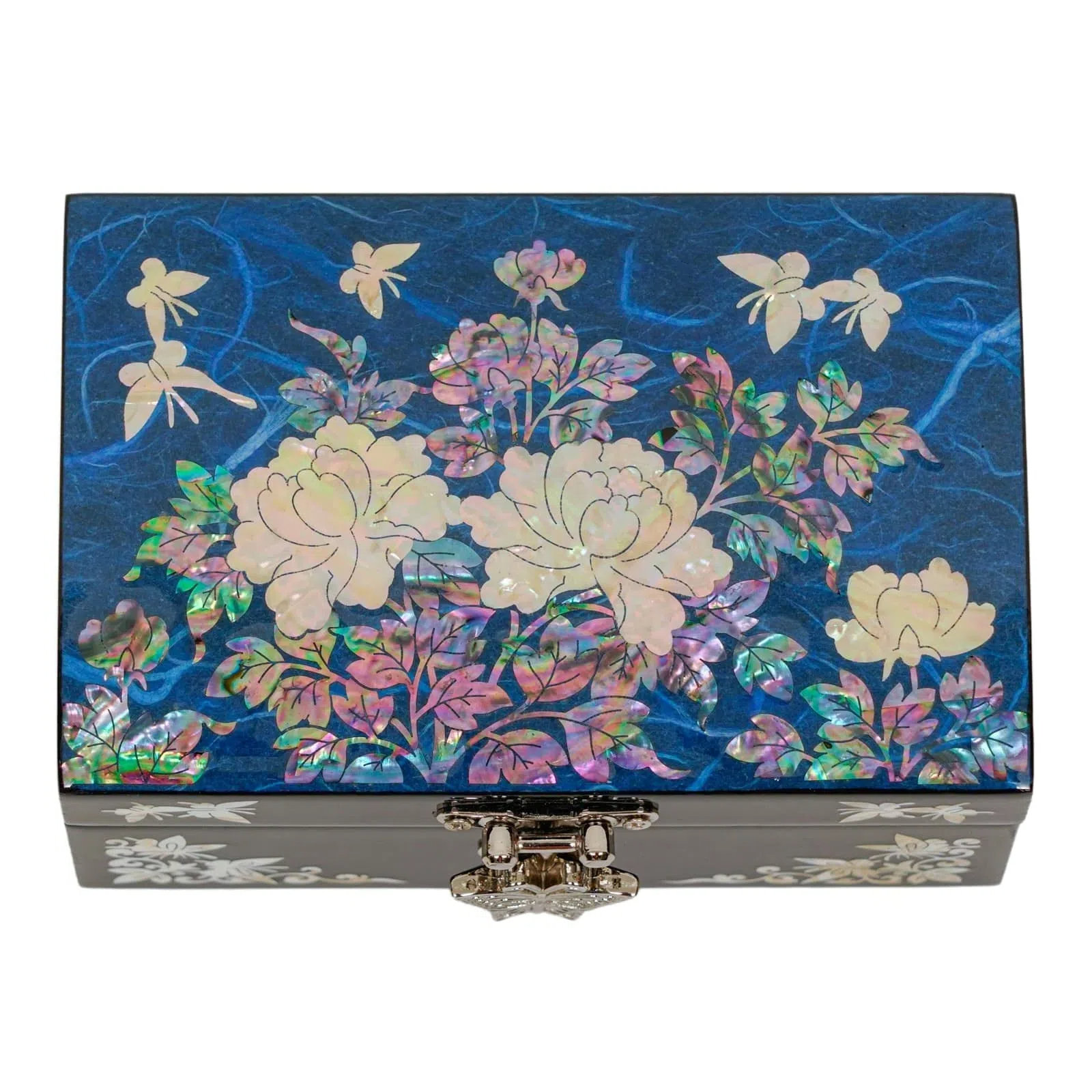 Red Barrel Studio Mother of Pearl Small Jewellery Box with Mirror Lid ...