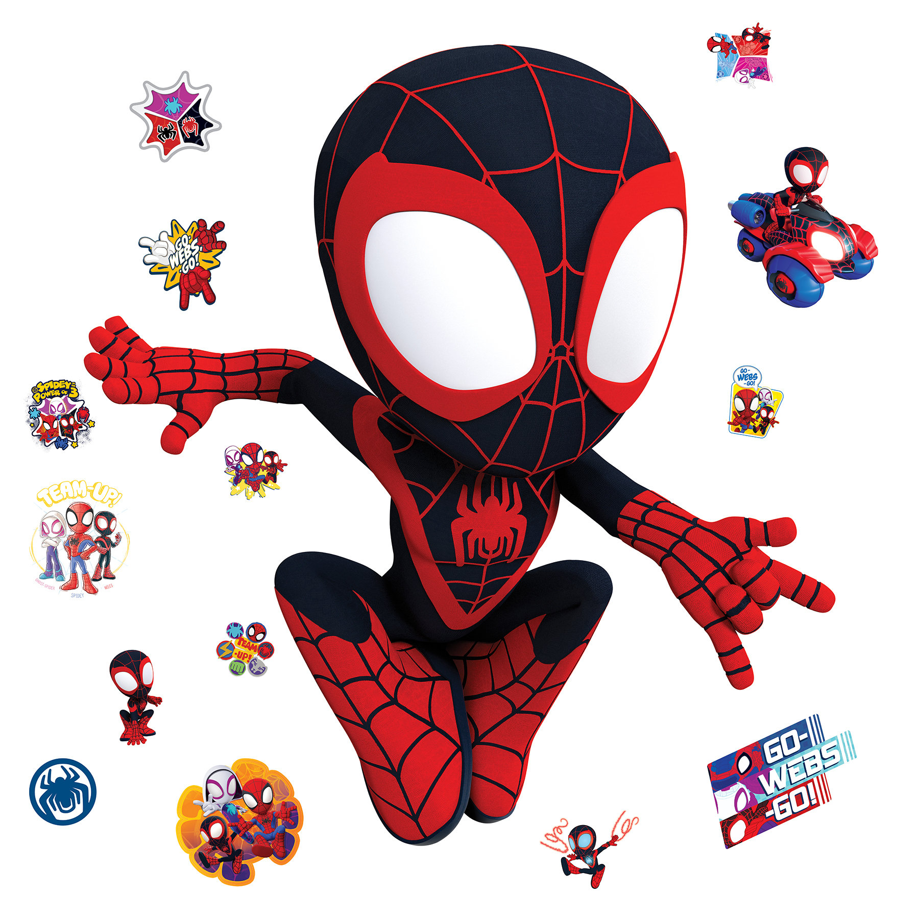 Room Mates Marvel's Spidey And His Amazing Friends: Spin Wall Decals ...