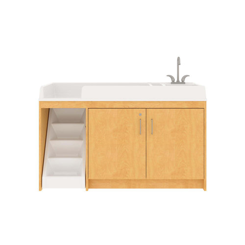 TotMate Tot Mate Laminate Toddler Walkup Changing Table with Stairs and ...