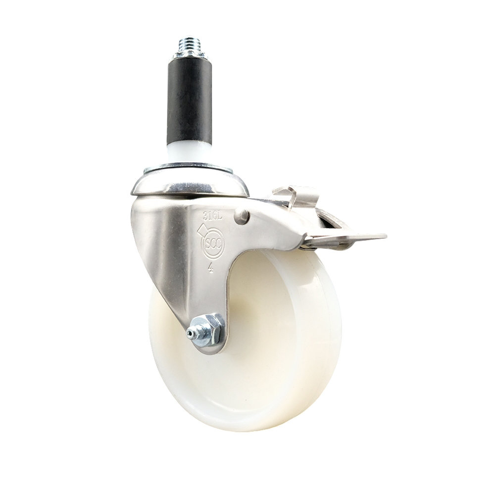 Service Caster Nylon Swivel Expanding Stem Caster Lock Brake | Wayfair